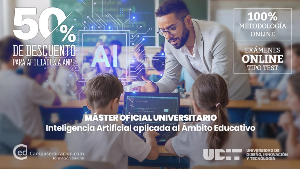 Máster Oficial Online en IA: exámenes online y 50% descuento