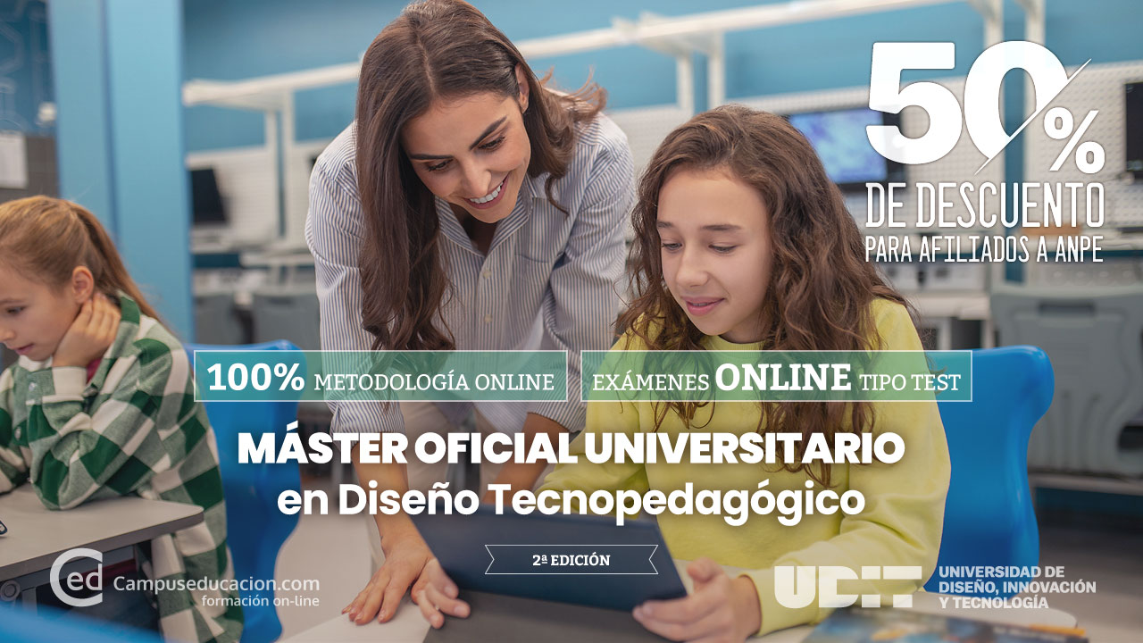 Máster Oficial Online con exámenes online y un 50% descuento